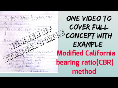 modified CBR method | design of flexible pavement | how to find number ...