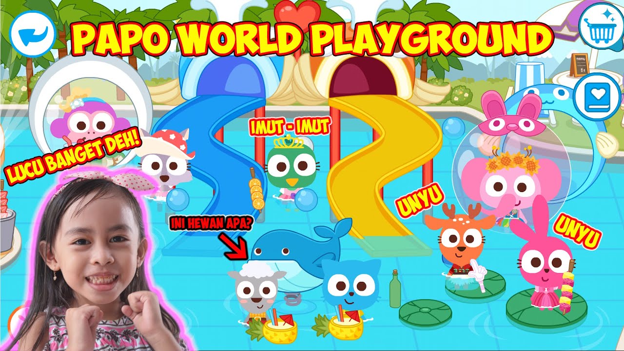 LUCU!! IMUT IMUT BANGET KARAKTERNYA!! PAPO WORLD PLAYGROUND EP1 - YouTube