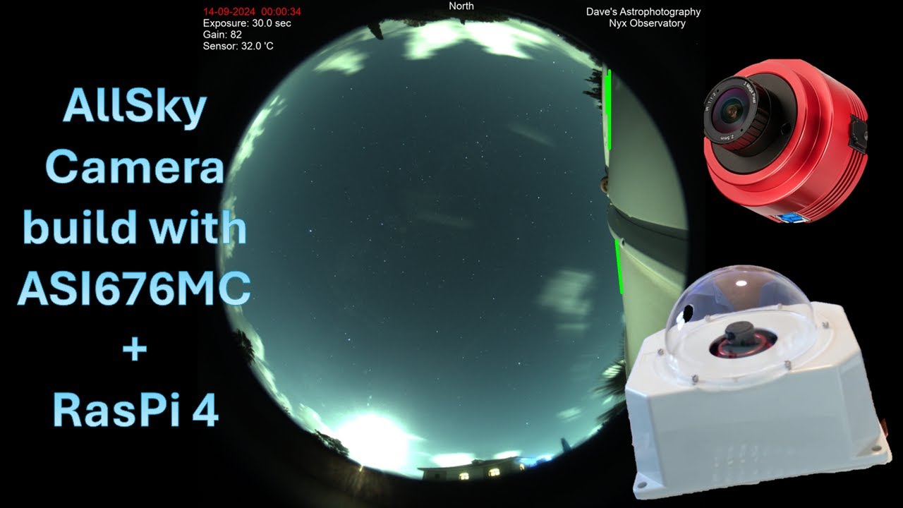 AllSky Camera using the ASI676MC camera and RaspberryPi 4 - YouTube
