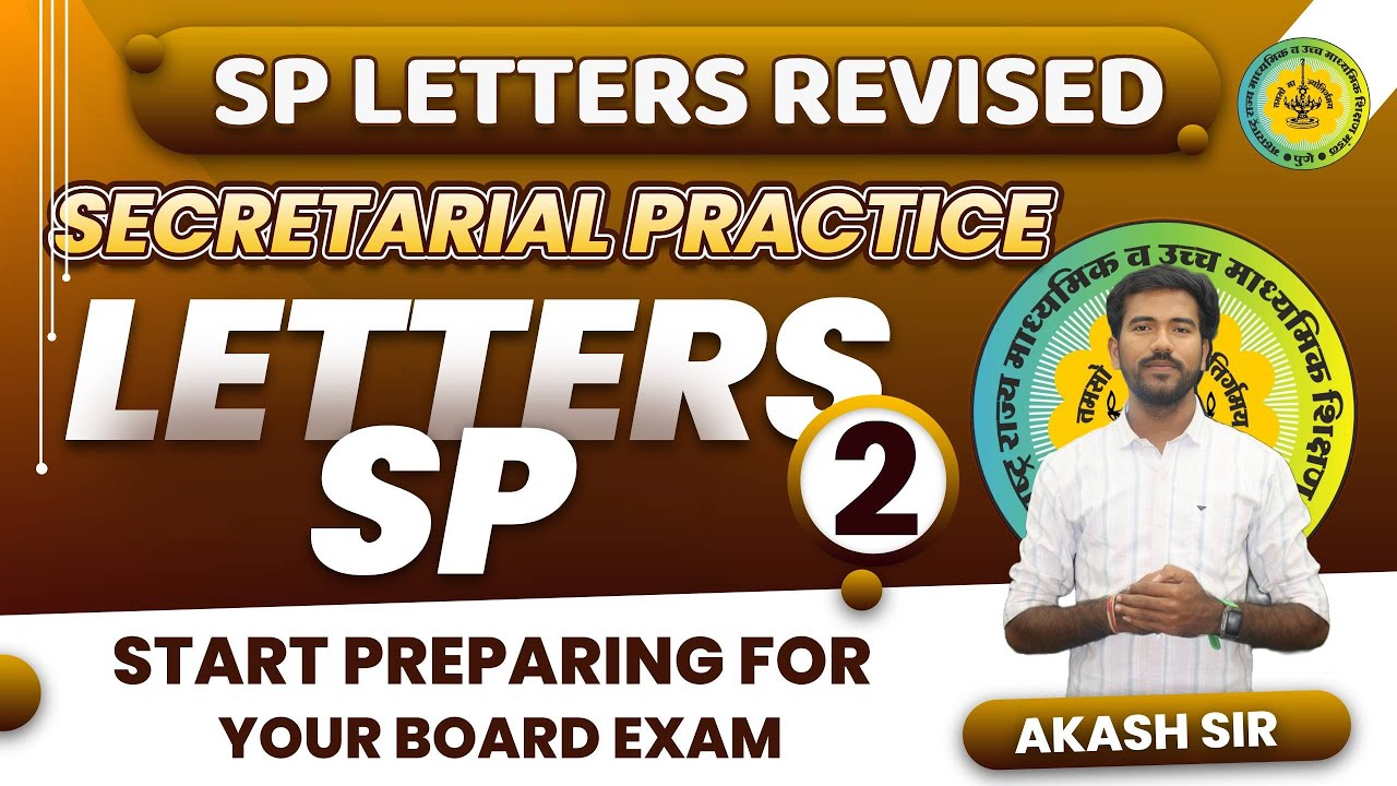 SP Letters Chap 7 | Board Exam 2026 | By Akash Bhuruk Sir #akashsir # ...