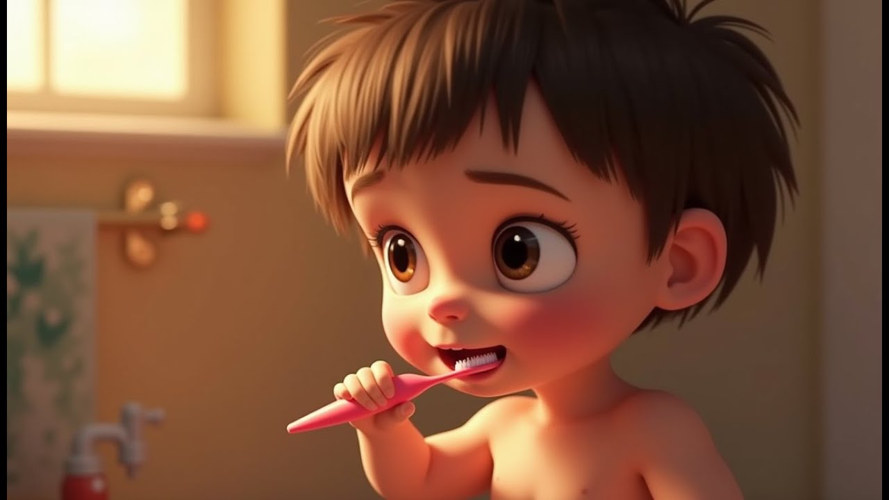 Brushing Twice a Day | Fun Kids Nursery Rhyme Song About Dental Hygiene ...