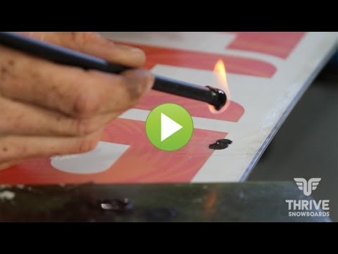 Snowboard How To: Base Repair - YouTube