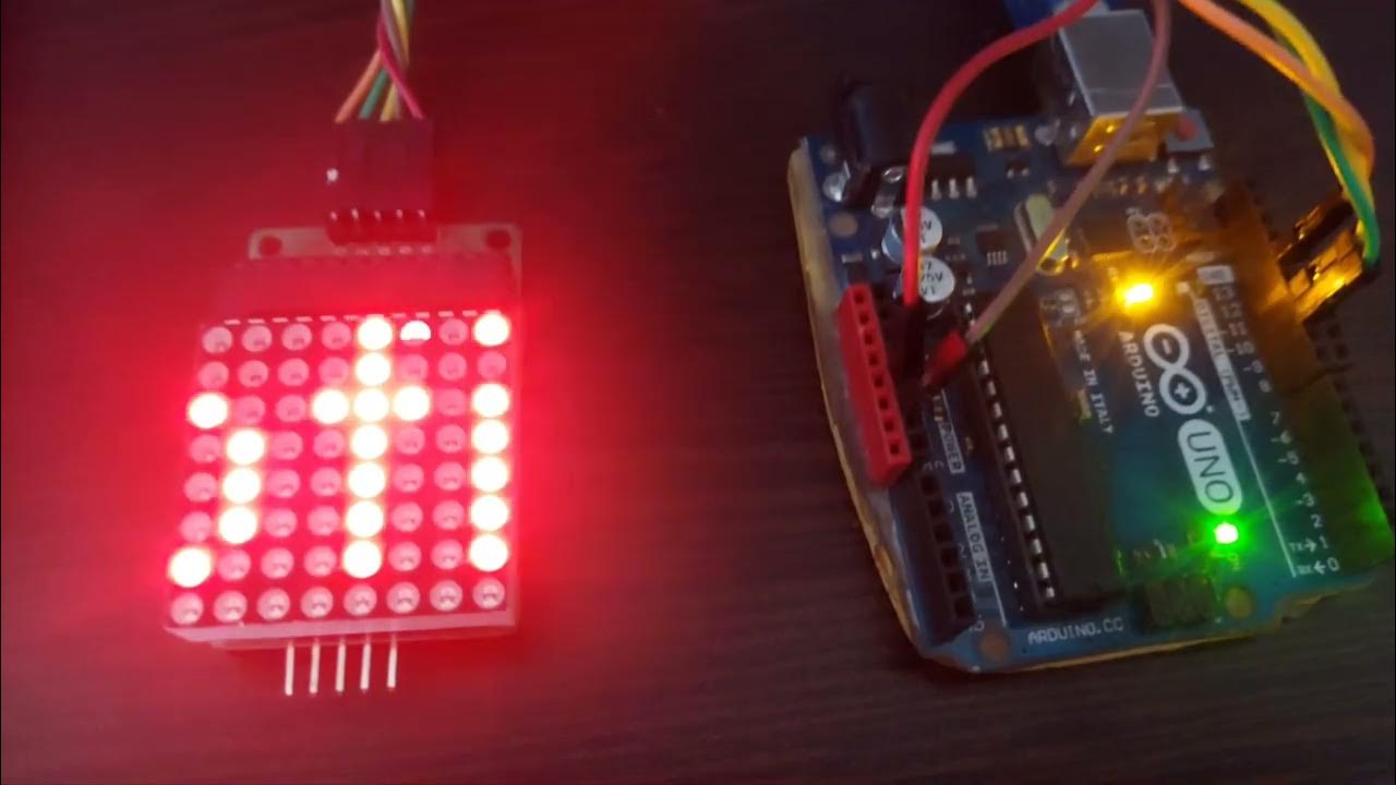 8x8 dot matrix display || ৮*৮ ডট মেট্রিক্স ডিসপ্লে - YouTube