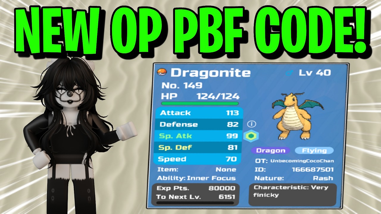 NEW OP PBF CODE! (POKEMON BRICK BRONZE WORKING CODES PROJECT BRONZE ...