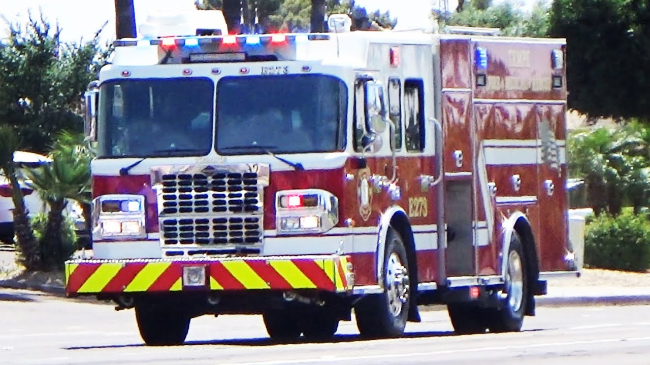 Tempe Fire & Medical Engine 273 Responding - YouTube