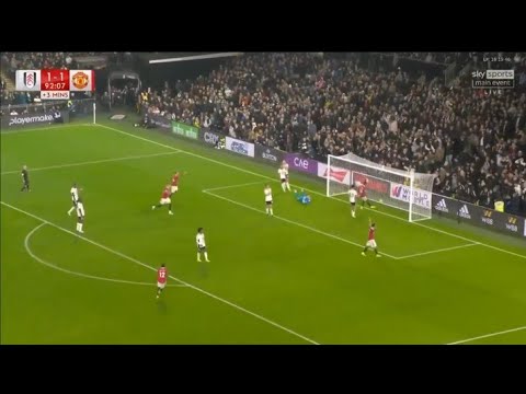 Alejandro Garnacho Last Minute Goal (HQ) - Fulham FC (1)-(2) Manchester ...