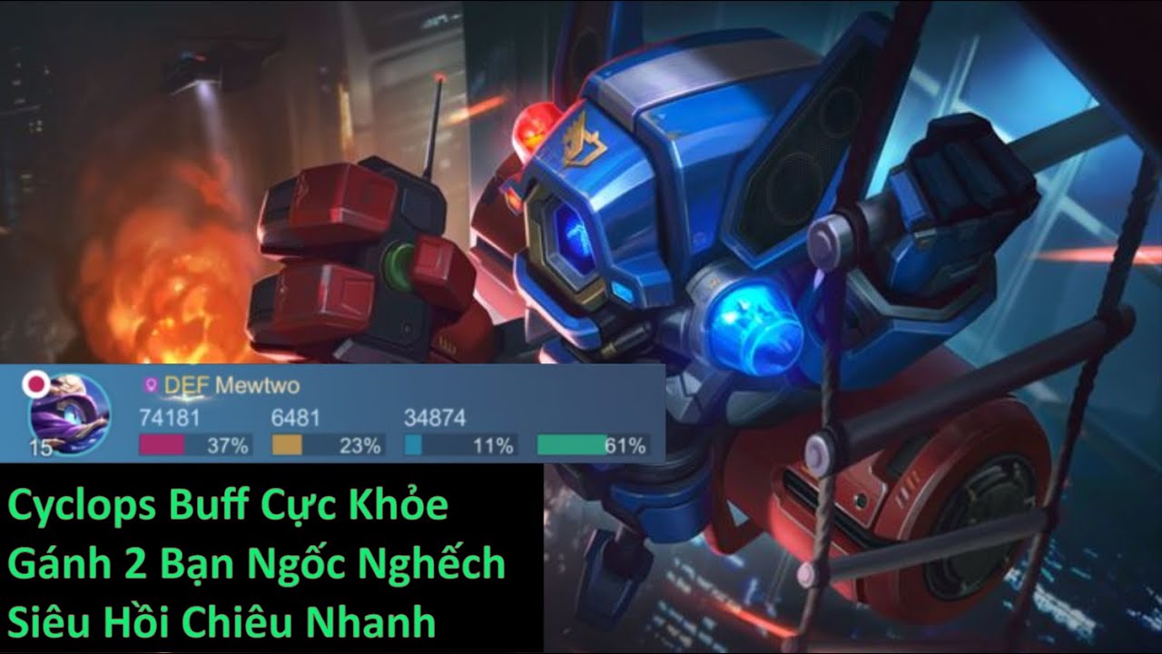 MLBB | Cyclop Siêu Buff - Quá Mạnh - Gánh Team Ezz - YouTube
