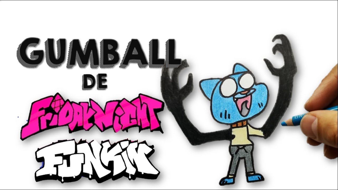 C贸mo Dibujar A馃槺gumball馃帳 De Friday Night Funkin Pibbyhow To Draw Gumball From Fnf Pibby Youtube