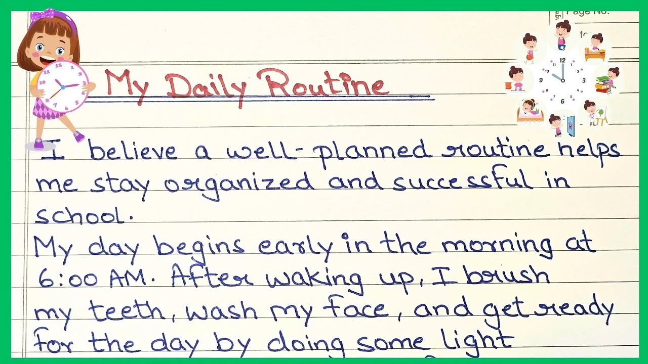 My Daily Routine| Schedule of Daily Routine of school student| - YouTube