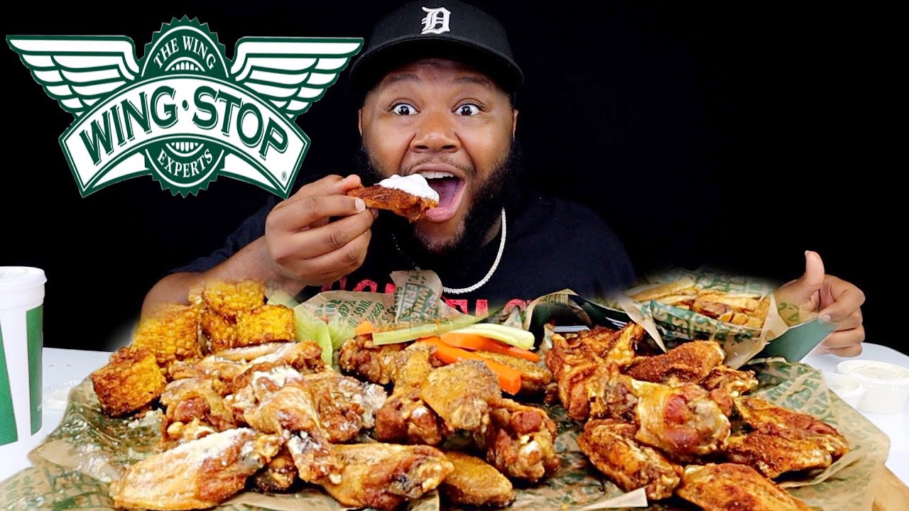 WINGSTOP MUKBANG - YouTube