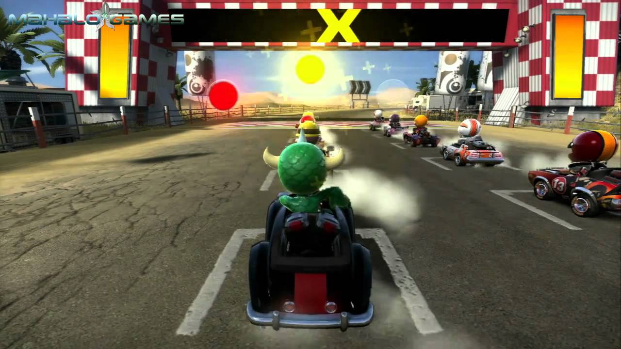 Modnation Racers Walkthrough - Mayhem Tour - Miner's Rift - YouTube
