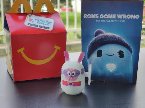 Danger Bunny B*Bot | Ron's Gone Wrong movie McDonald's Happy meal toy no 6 | September 2021