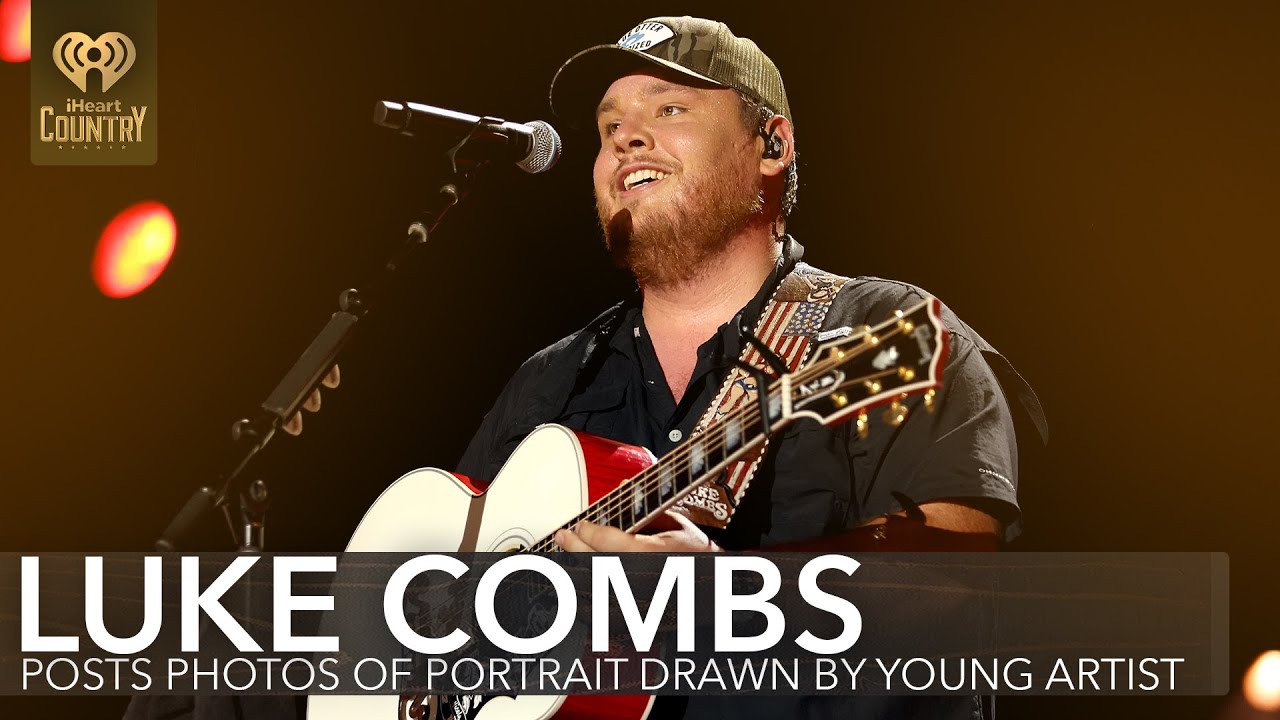 Luke Combs Posts 'Unreal' Photos Of Portrait Drawn By 16-Year-Old ...