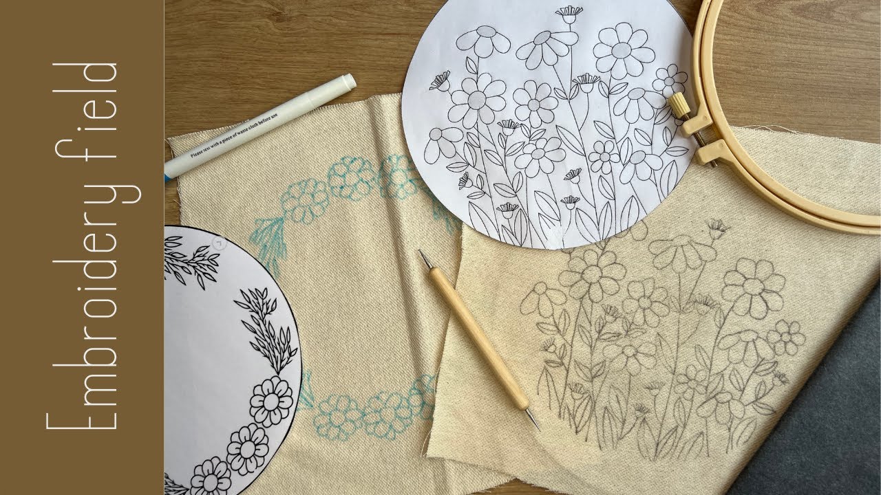 Learn How to Transfer Embroidery Patterns with Free pattern - YouTube