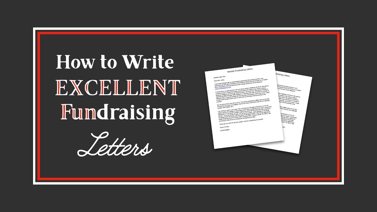 How to Write Fundraising Letters for Mission Trips - YouTube