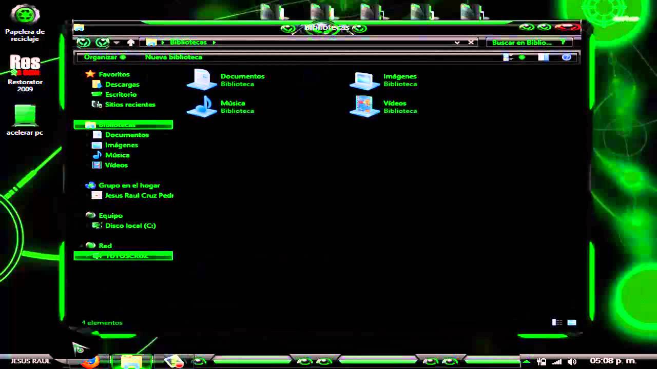 Tema AlienWare Verde Para Windows 8 Y Windows 7 + Extras - YouTube