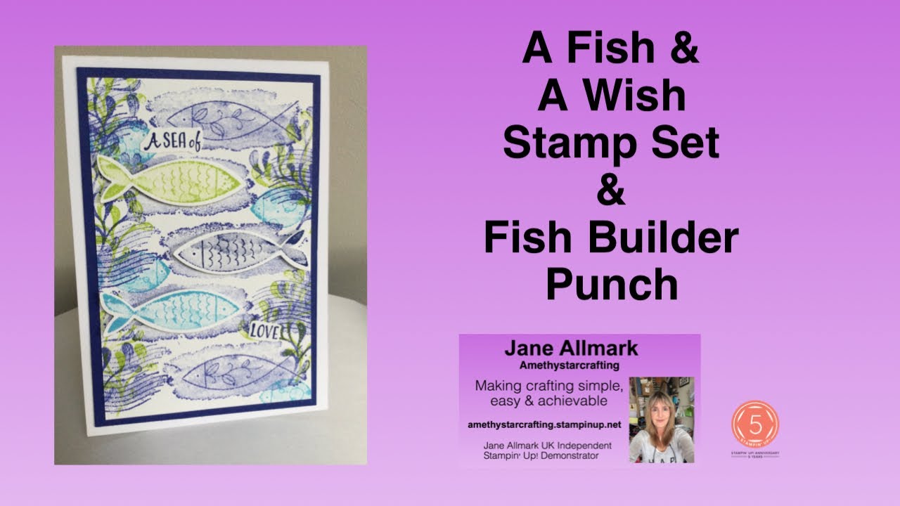 Stampin' Up! A Fish & A Wish stamp set & Fish Builder Punch - YouTube
