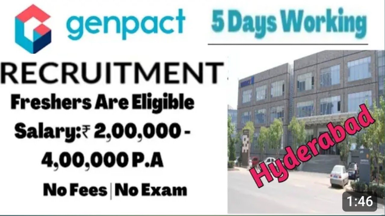 Latest job opportunities Genpact 2024/any graduate/fresher/Genpact jobs ...