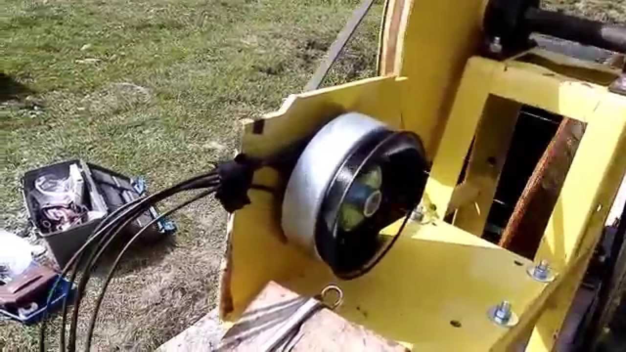 Waterwheel generator - YouTube