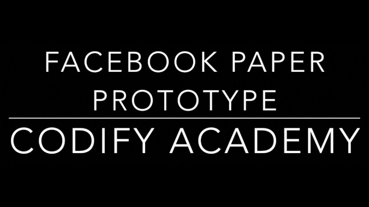 Paper prototype for Facebook Log In Page - YouTube