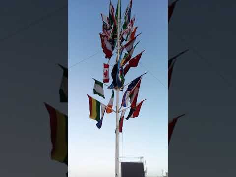 Kerbelada Azeri bayraqin dalqalandirdi