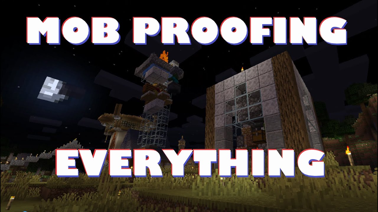 How to mob proof your base in Minecraft and decorate it (Survival Mode ...