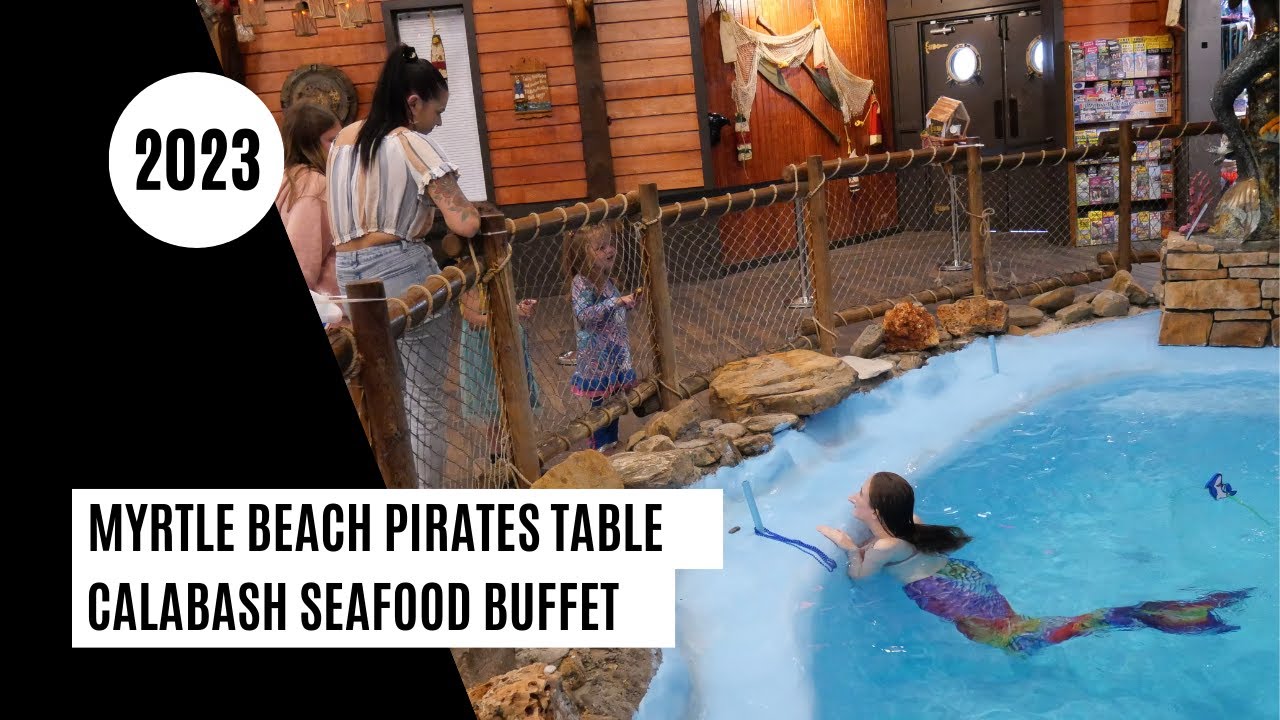 MERMAID AT DINNER?! | Pirates Table Calabash & Seafood Buffet | Casie ...
