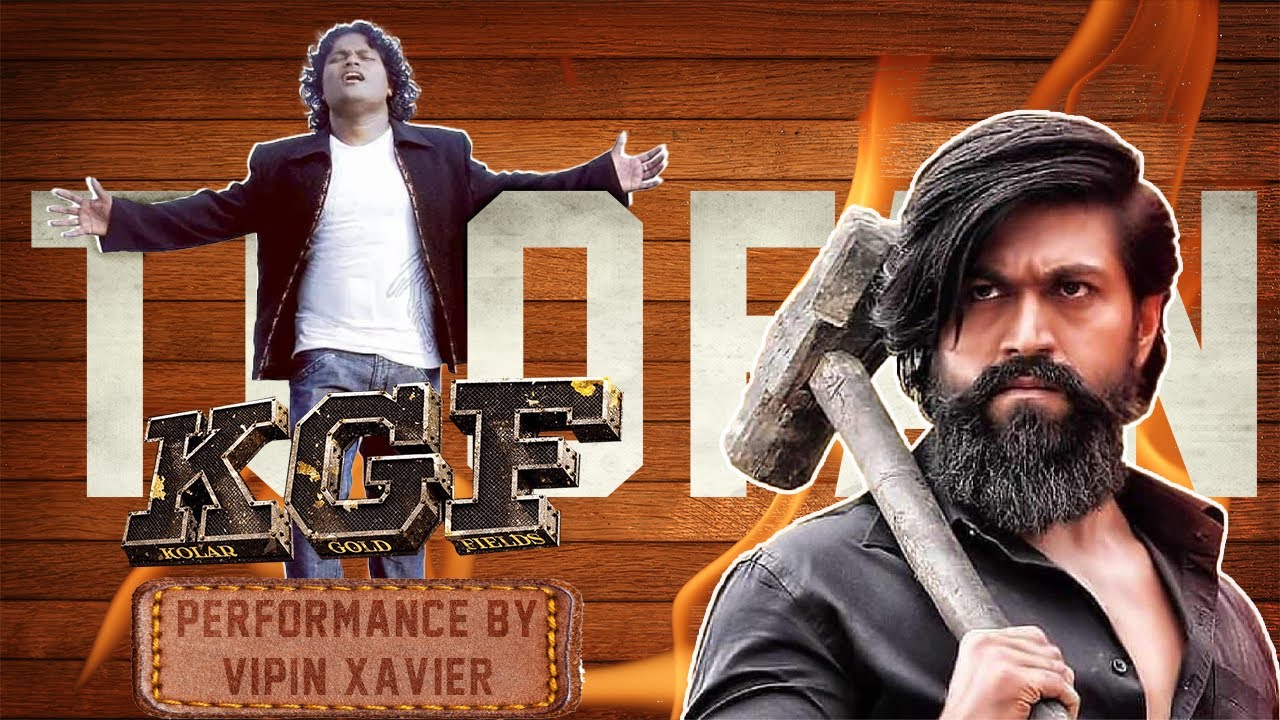 KGF-2 TOOFAN MALAYALAM LIVE PERFORMANCE BY VIPIN XAVIER - YouTube