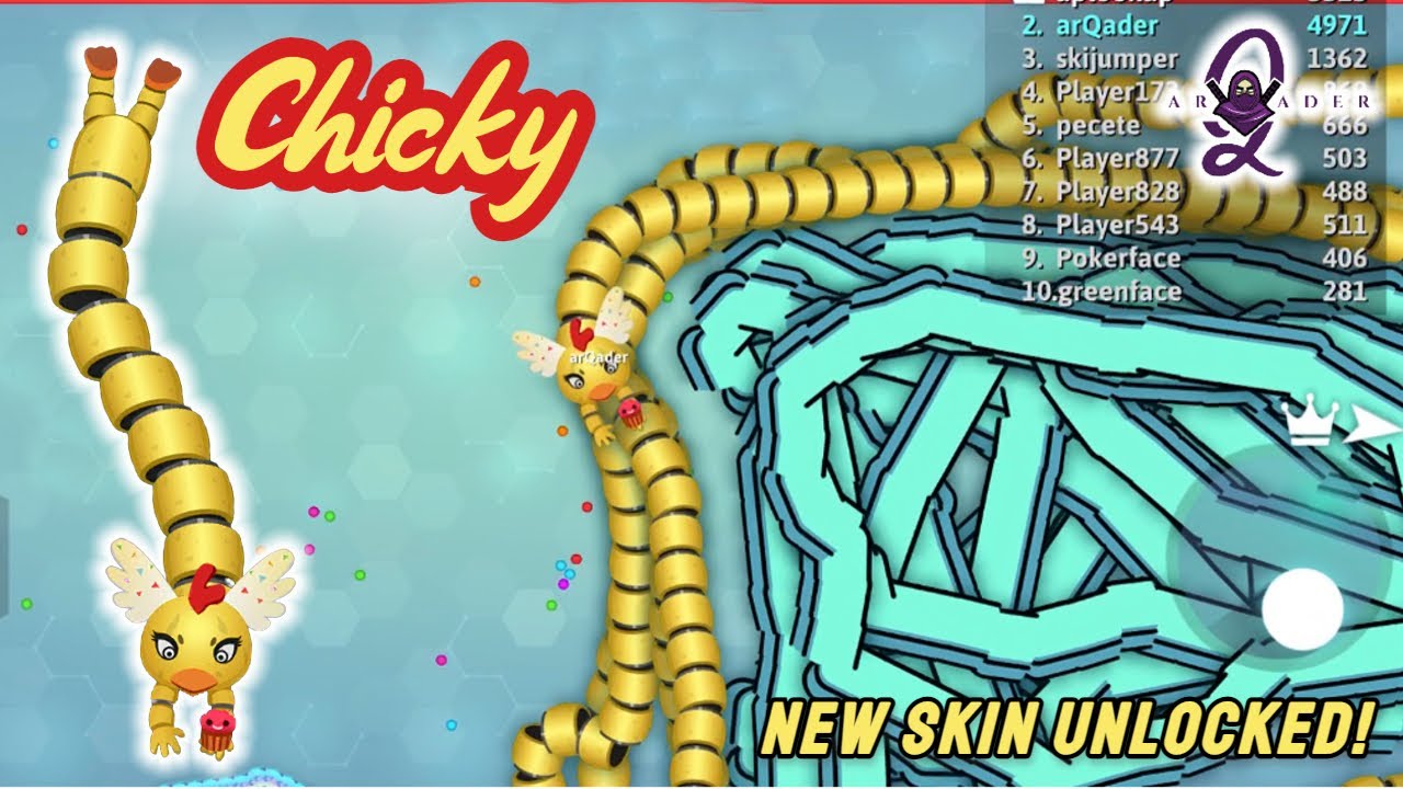 Snake.io 🐍 New Skin Unlocked "Chicky" from Teddy's Funzone Event ...