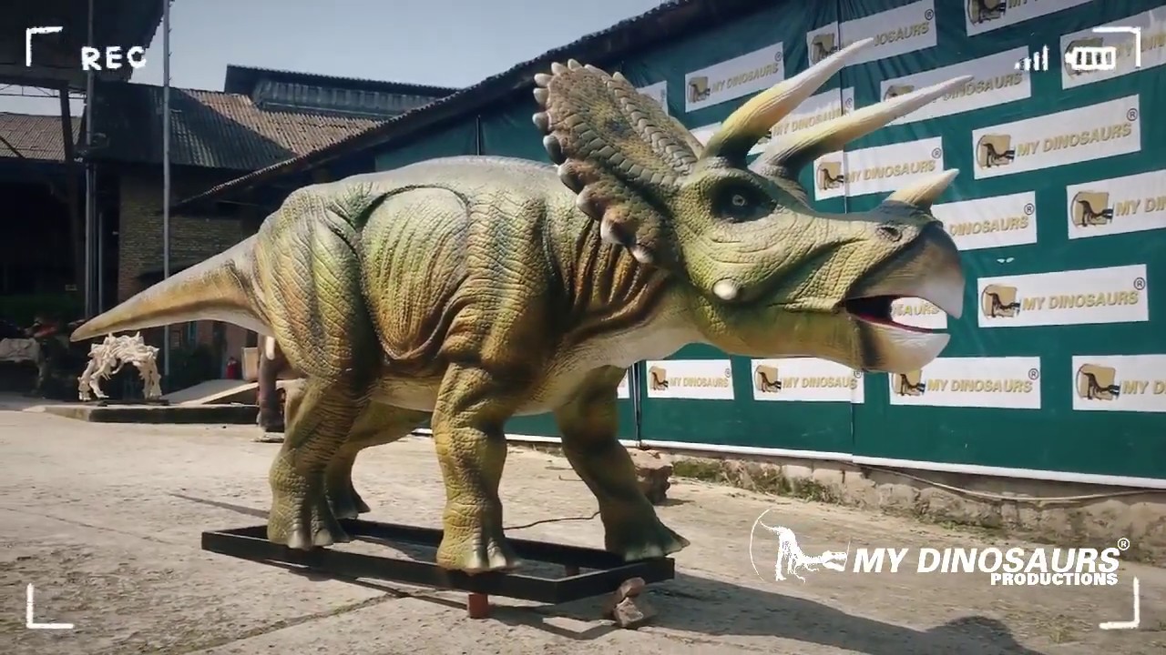 Animatronic Dinosaur: Realistic Triceratops - YouTube