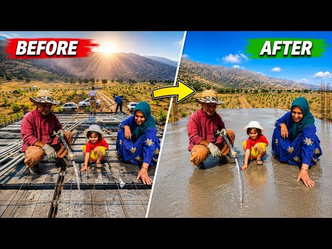 Evimizin çatısını betonla kapladık! Öncesi ve sonrası sonuçları sizi hayrete düşürecek.