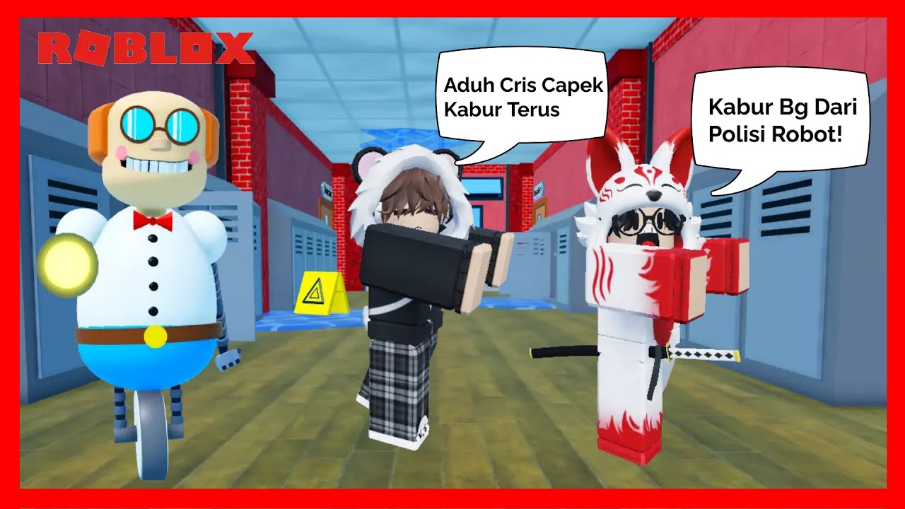 Robot Guru Nya Serem!! Kami Coba Kabur Dari Sekolah Di Roblox | Roblox ...