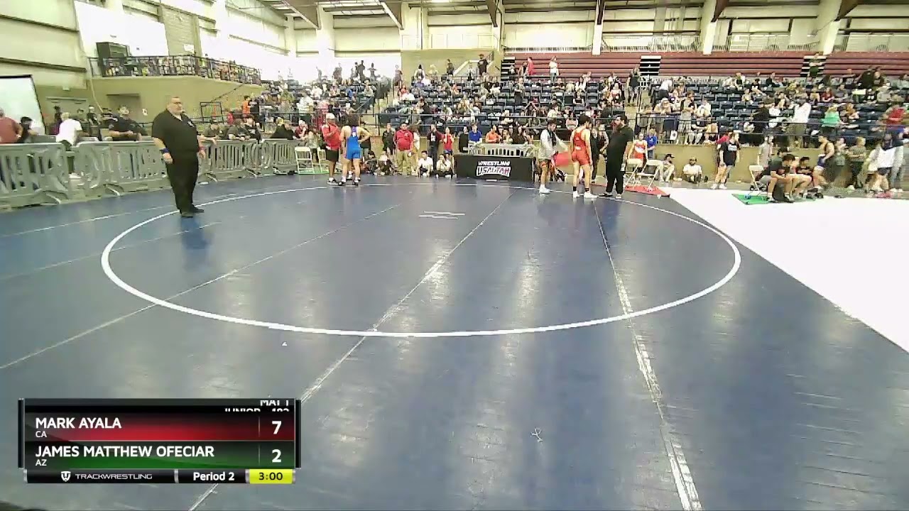 182 Lbs Quarterfinal - Mark Ayala, CA Vs James Matthew Ofeciar, AZ 1a5f ...