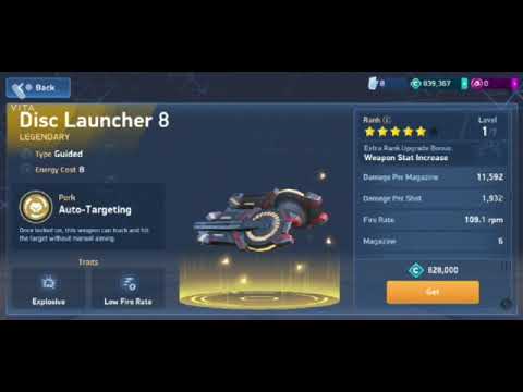 Unlocking disc launcher 8 in Mech Arena - YouTube