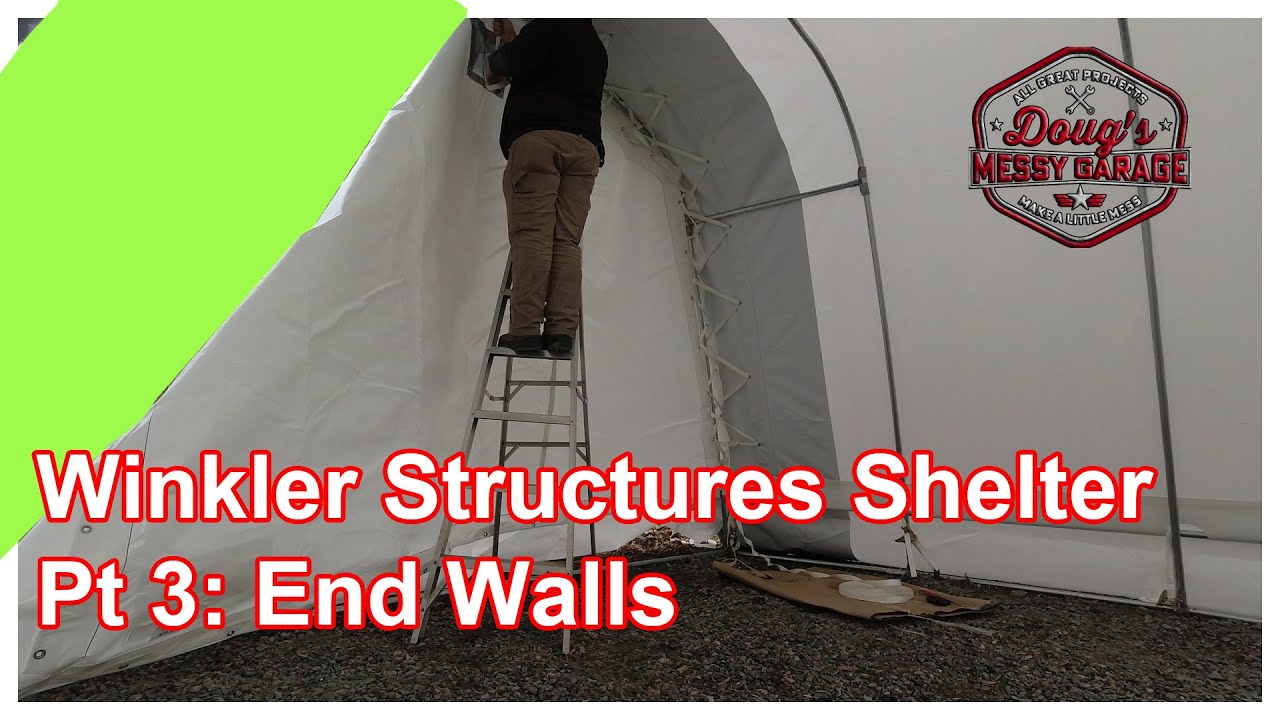 Winkler Structure Shelter Pt3: INSTALLING the Ends - YouTube