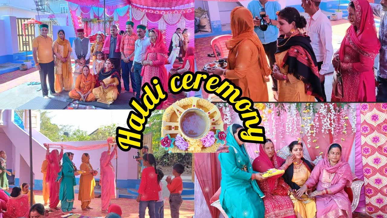 rakhi ki haldi ceremony|himachali culture ki rasam||phardi gidha||# ...