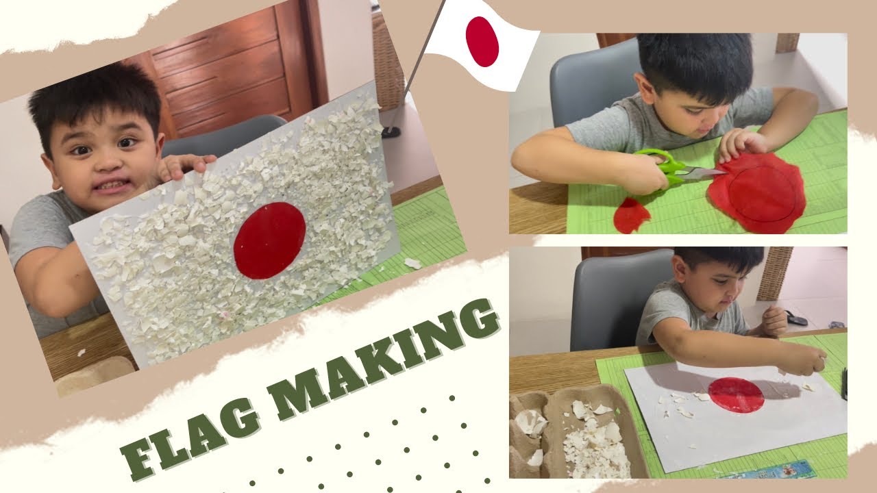 Flag Making using recycled materials - YouTube