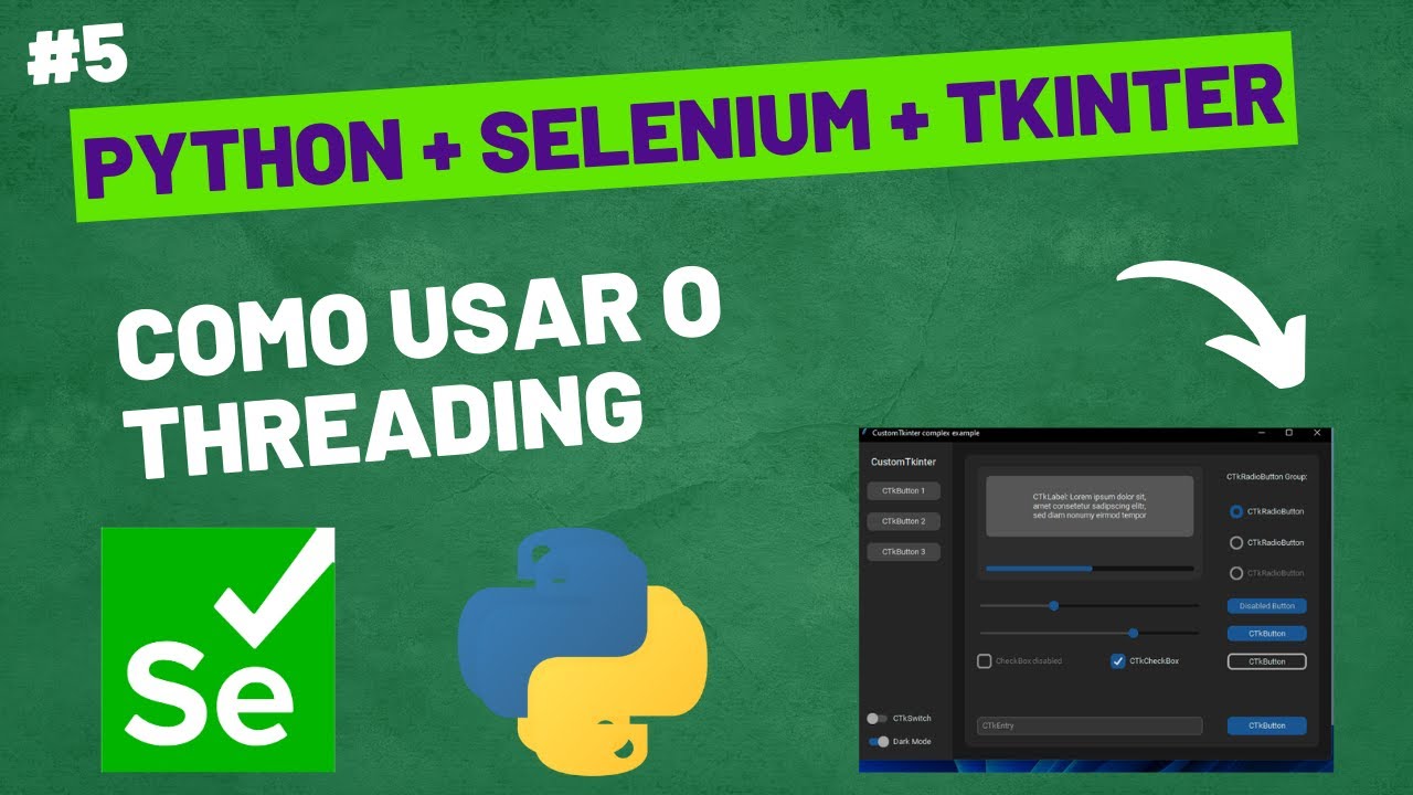 Como criar uma automação com PYTHON + SELENIUM + TKINTER - Aula 5 ...