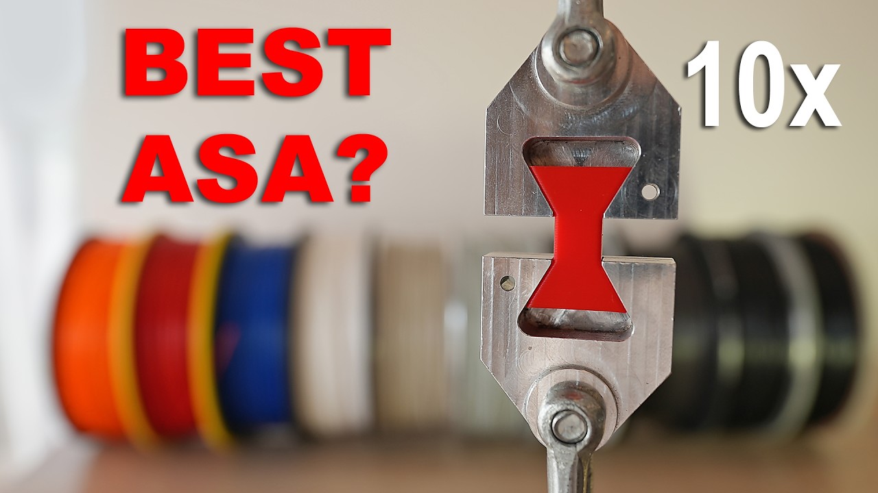 What is the best ASA filament? 10 different ASA brands tested - YouTube