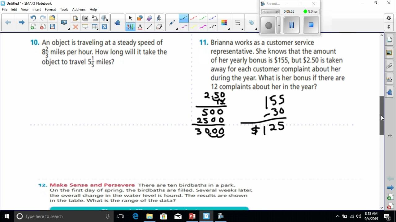 solving problems with rational numbers hw video - YouTube