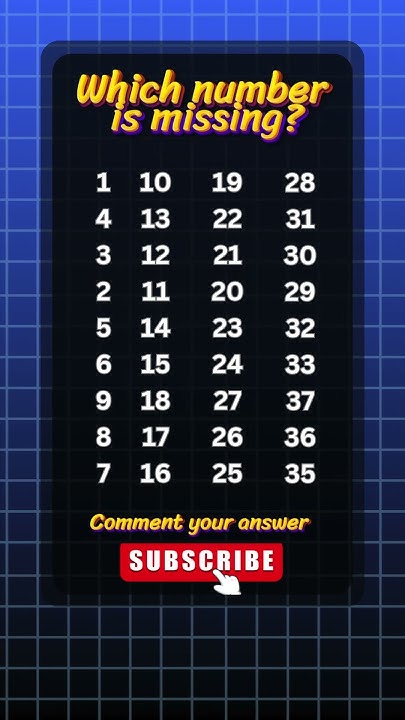 Which Number Is Missing Part.2 #shorts #viralshorts #quiz #riddle - YouTube