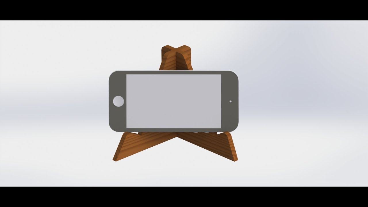 Mobile Holder using Fusion 360 - YouTube
