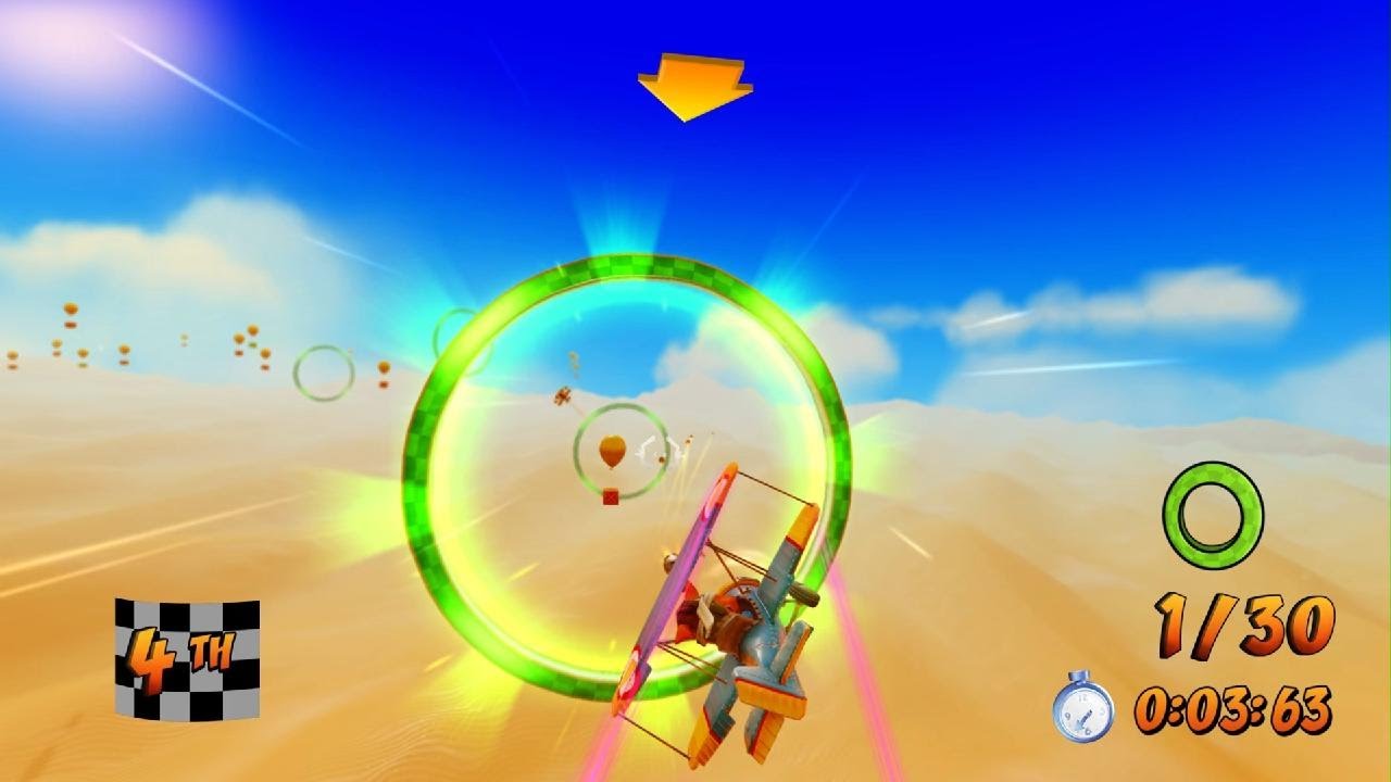 Crash Bandicoot 3 Warped: Rings of Power 2nd Clear Gem & Gold Relic ...