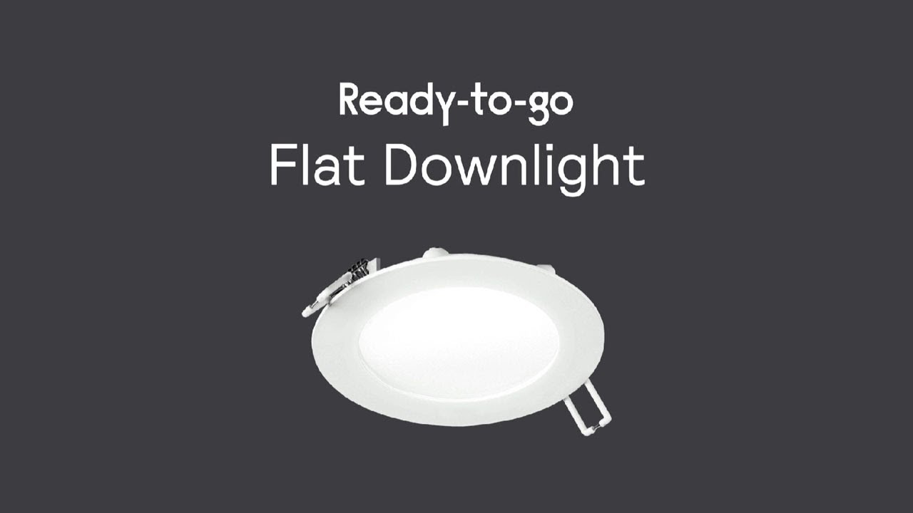 RTG - Lightolier - Flat Downlight LED dual select - YouTube
