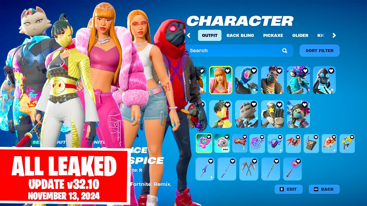 NEW Fortnite CHAPTER 2 REMIX Update v32.10 EXPOSED! All Leaked Skins ...
