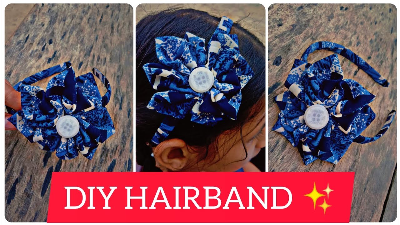 DIY Hairband | How to make hairband at home using fabric easy way ...