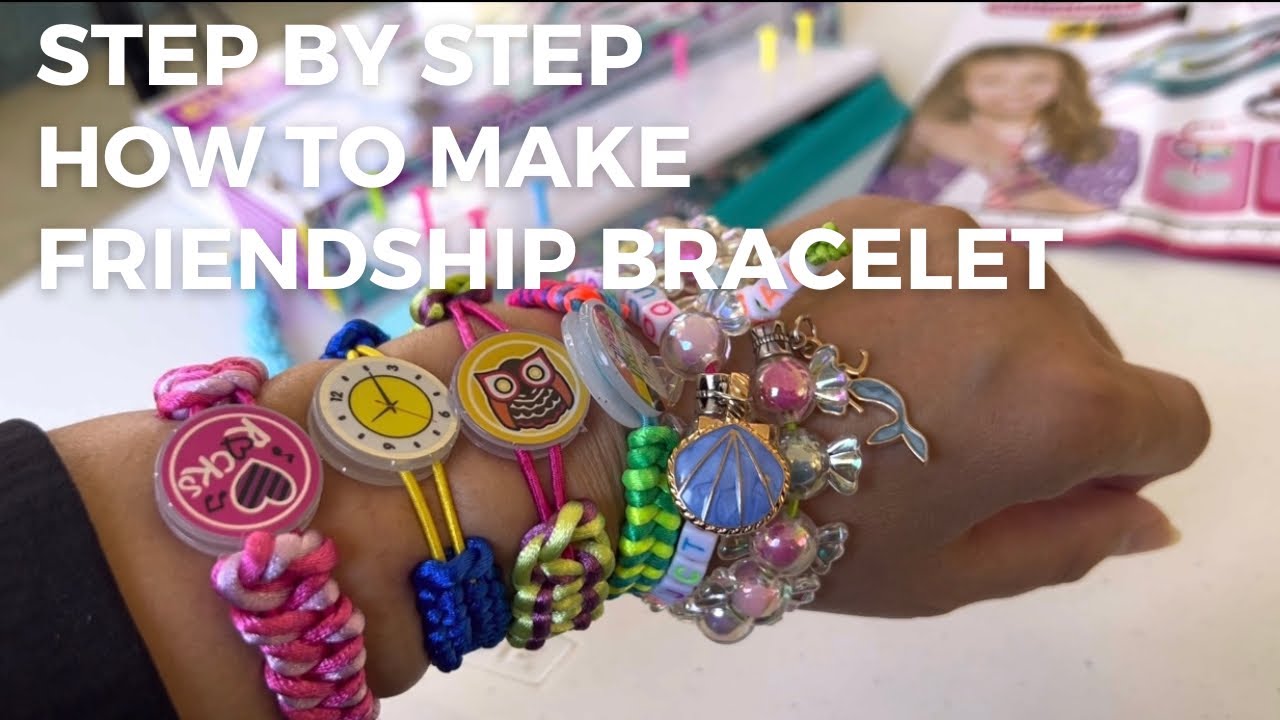 Easy step how to make friendship bracelet # unboxing #braidingbracelet ...