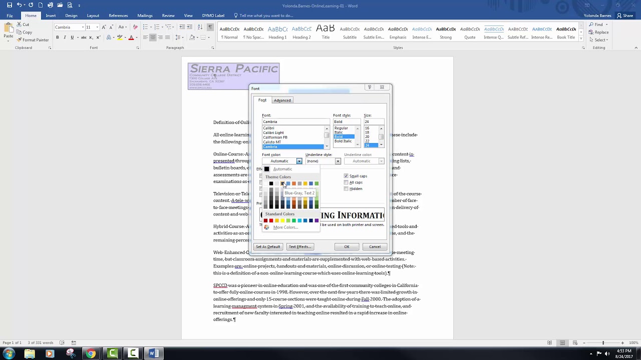 Word Chapter 1 GP 1-2 - YouTube