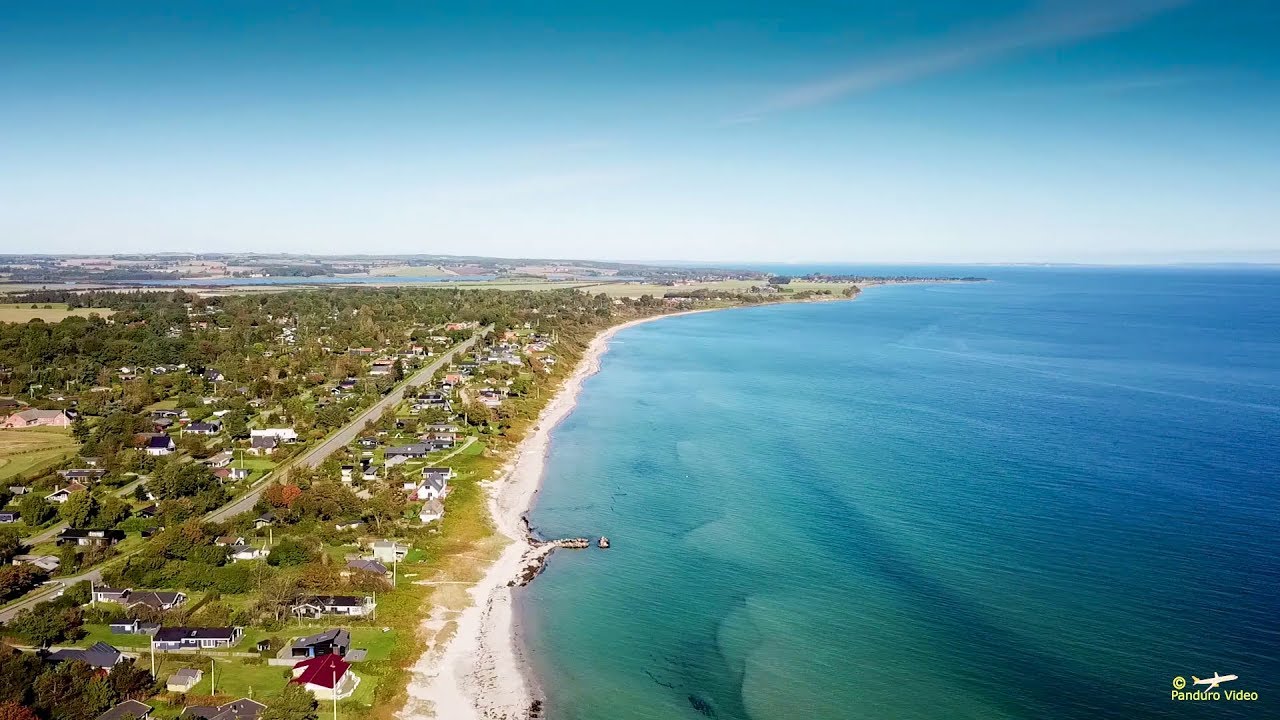 Saksild beach seen from DJI Mavic - YouTube