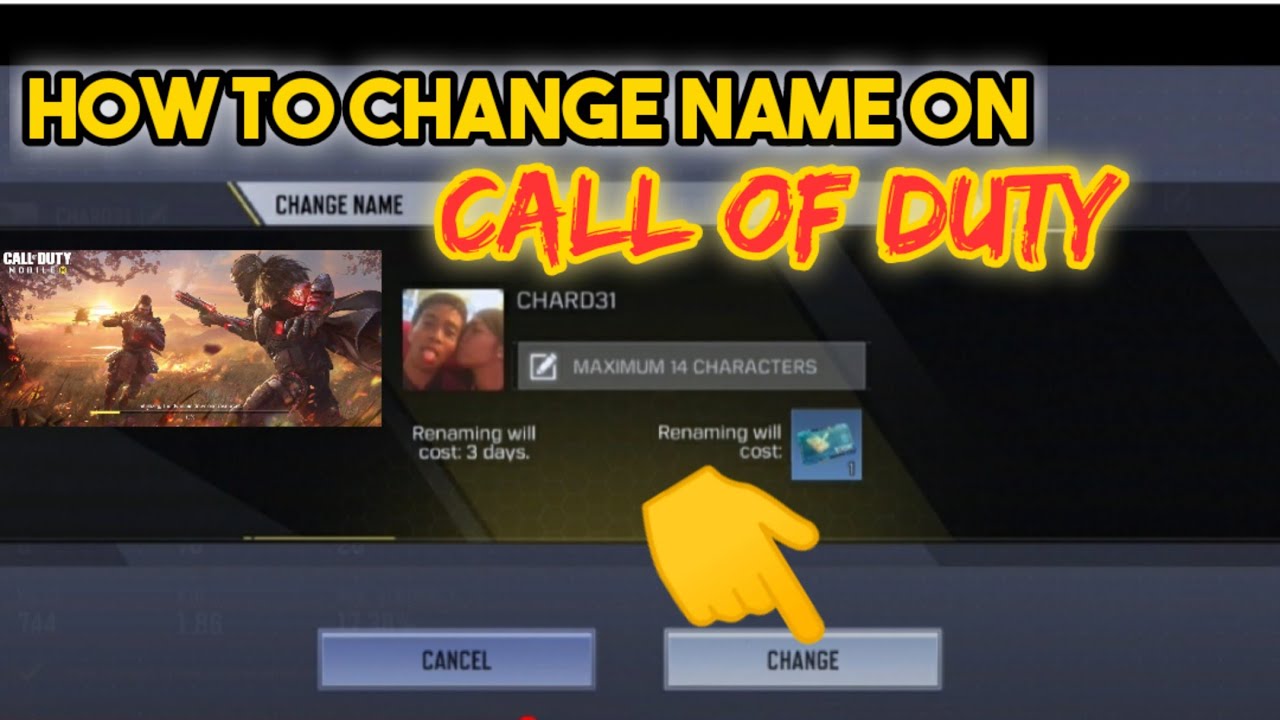 How To Change Your Name On Call Of Duty Mobile (tagalog) || Call Of ...